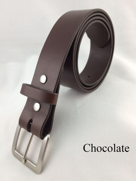 1.5 in. Men's Top Grain Genuine 9-10 oz. Leather Work Casual Belt Snap – ValueBeltsPlus